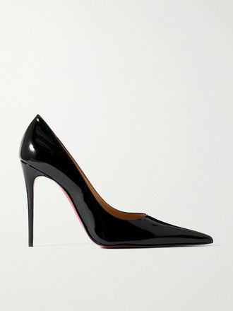 Christian Louboutin Kate Max 100 Pumps Aus Lackleder - Schwarz