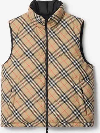 Burberry Doudoune sans manches réversible Check, Size: XXL