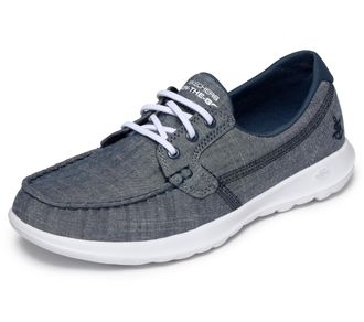Skechers Go Walk Lite - Isla, Damen Bootschuhe, Blau (Navy), 37 EU