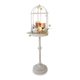 Loberon Voliere Meera, Vintage-Romantik pur, Franz&ouml;sisch Inspirierter Shabby-Chic, Nostalgischer Charme, mit Antik-Finish, Dekoration, Dekoobjekt, Eisen, anti