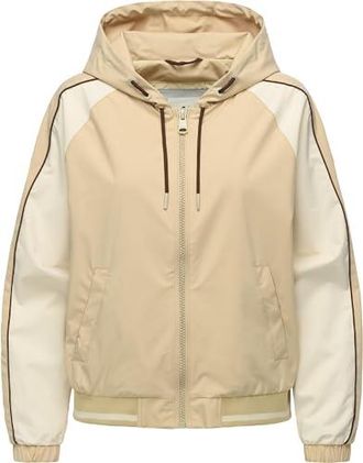 Ragwear Nicandra Sporty YOUMODO Veste de mi-saison l&eacute;g&egrave;re et respirante pour femme avec capuche Taille XS &agrave; 3XL, sable, 3XL