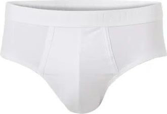 Hanro Herren Slip wei&szlig; Baumwolle unifarben