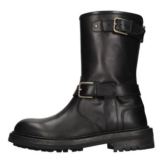Dolce & Gabbana Homme, Chaussures, Noir, Taille: 42 EU Biker Bottes