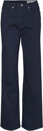 Vero Moda Vmtessa HR Wide Colored Jeans Boo, Bleu, 25W x 30L Femmes