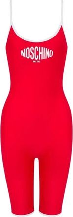 Moschino Femme, Maillots de bain, Rouge, Taille: 32 FR Maillot de bain une pi&egrave;ce en Lycra imprim&eacute;