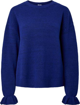 Pieces Pcsally Ls Frill Cuff Knit Noos Bc