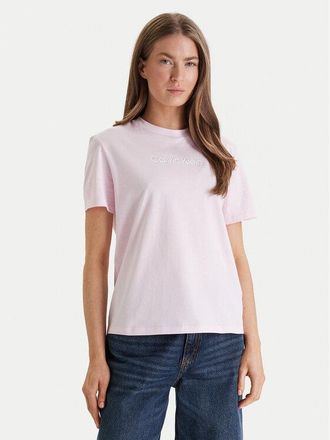 Calvin Klein Jeans T-Shirt Classic Foil LV047E821G Rosa Regular Fit