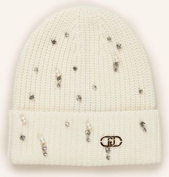 Liu Jo Liu Jo Mütze Mit Schmucksteinen weiss