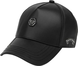 Philipp Plein Homme, Accessoires, Noir, Taille: ONE Size Casquette de baseball Hexagon