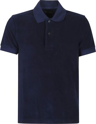 Tom Ford Homme, Tops, Bleu, Taille: XL Polo &agrave; Manches Courtes