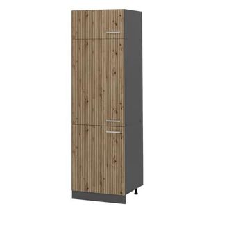 Vicco Armoire pour frigo R-Line, Ch&ecirc;ne Artisan/Anthracite, 60 cm