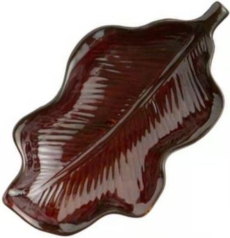 Ib Laursen Schale blattf&ouml;rmig B: 8,5 H: 2,5 L: 15,5