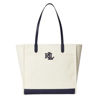 Ralph Lauren Canvas Large Cameryn Tote Bag - - Bags - Damen - Beige - ONE SIZE