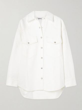 A Gold E Chemise En Jean De Coton Biologique Et De Lyocell M&eacute;lang&eacute;s Lotta - Blanc