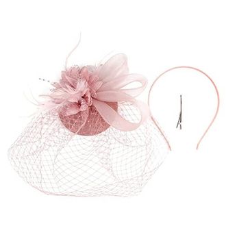 Generic Chapeau dornement de fleur de banquet europ&eacute;en pour femme, rose, Taille unique