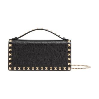 Valentino Rockstud Spike Schultertasche - - Bags - Damen - Schwarzk - ONE SIZE