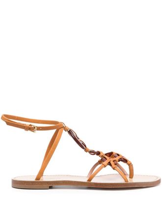 Alberta Ferretti Verzierte Sandalen - Braun