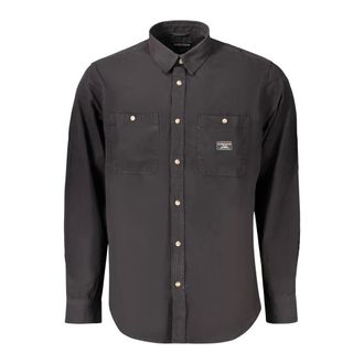 Guess Chemise &agrave; Manches Longues et Poche - Homme - Chemises - Noir - Taille: 2XL