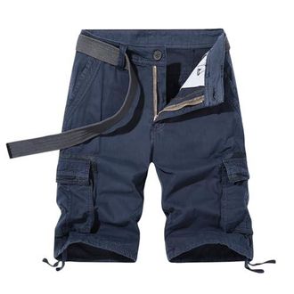 Generic Pantalon cargo pour homme avec poche ample et style d&eacute;contract&eacute;, bleu, 48