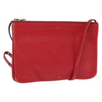 Celine Pre-owned Leder Crossbody Bag - - Pre-owned - Damen - Rot - ONE SIZE