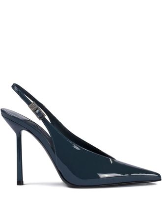 Le Silla escarpins Clivage 100 mm à bride arrière - Noir