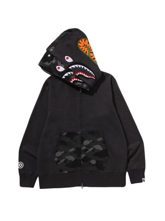 A Bathing Ape Color Camo Shark Full Zip Double Hoodie m