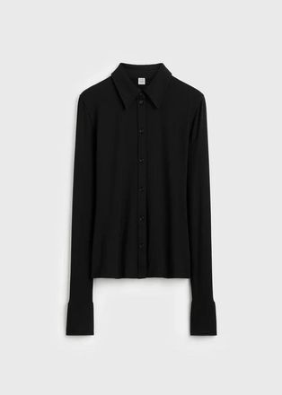 Toteme Femme, Blouses et Chemises, Noir, Taille: 42 FR Shirt H26