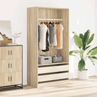 vidaXL Vidaxl - Garde-robe Ch&ecirc;ne sonoma 100x50x200 cm Agglom&eacute;r&eacute;
