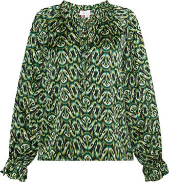 Izia Bluse Damen Gr&uuml;n Mehrfarbig