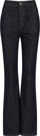 Self Portrait Jean boot-cut taille haute en coton