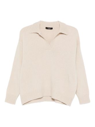 Max Mara pull à col v - Tons neutres