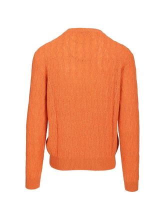 Etro Cable-Knit Cashmere Sweater - Orange