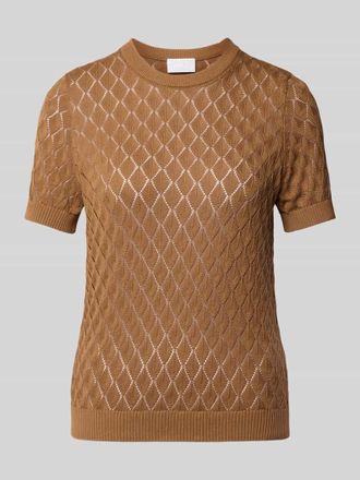 Jake*s Strickpullover mit kurz&auml;rmeligem Design