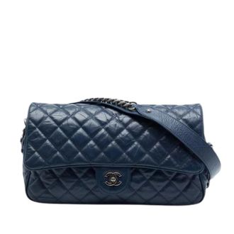Chanel Sac bandouli&egrave;re vintage Pre-owned - Femme - Pre-owned - Bleu - Taille: ONE Size