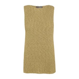 Cortana &Auml;rmelloses Strickoberteil - - Tops - Damen - Gr&uuml;n - L