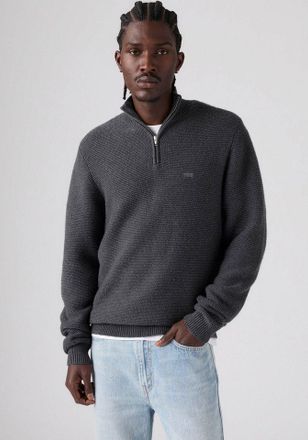 Levi's Strickpullover HM QUARTER ZIP SWEATER mit Zipper und Struktur