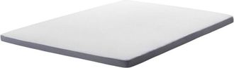 Beliani Beliani - Surmatelas à mémoire de forme Blanc et Gris Rectangulaire 160 x 200 cm