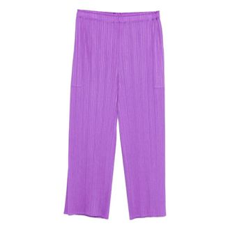Issey Miyake Pants - - Trousers - Damen - Lila - XL