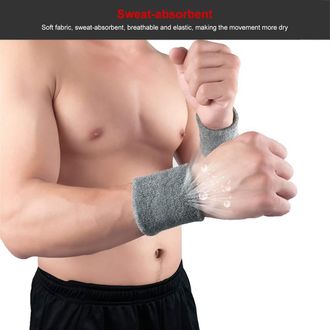 Generic Sportarmb&auml;nder, Polyestergewebe-Armb&auml;nder, Hochelastische Schwei&szlig;absorbierende B&auml;nder, Ideal f&uuml;r Baseball, Basketball, Tennis und Laufen (Black)