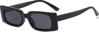 Generic Lunettes De Soleil Carr&eacute;es For Hommes Et Femmes, Id&eacute;ales For Les Voyages, Vacances Ou F&ecirc;tes(Black)