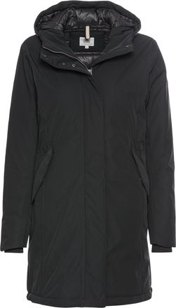 Camel Active Damen Funktionsmantel mit Kapuze Schwarz, womenswear-48