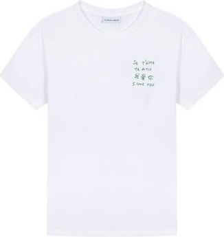 Maison Labiche Tee-shirt uni &agrave; broderie