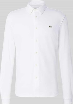 Lacoste Slim Fit Freizeithemd aus reiner Baumwolle