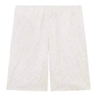 GCDS Monogramm-Shorts - - Shorts - Herren - Wei&szlig; - XS