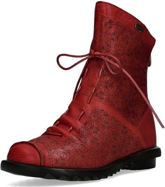 Laura Vita Bottines Femme Cyrielle 16, Pointure:40 EU, La Couleur:Rouge