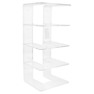 TOPBATHY Acryl Buchhalter Transparent Multifunktional Schreibtisch Organizer B&uuml;cherst&uuml;tze Regal Arbeitsplatte Aufbewahrung f&uuml;r B&uuml;ro Studium Zuhause