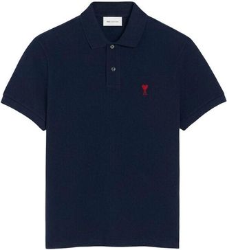 Ami Herren Poloshirt aus Baumwoll-Piqu&egrave; AMI DE COEUR