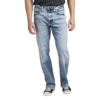 Silver Jeans Co Silver Jeans Herren Zac geradem Bein Jeans, Light Wash Sdk104, 30W / 32L