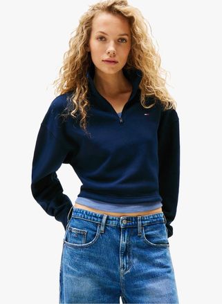 Tommy Hilfiger Veste polaire en coton m&eacute;lang&eacute;e