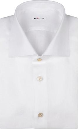 Kiton Homme, Chemises, Blanc, Taille: XL Chemise en lin